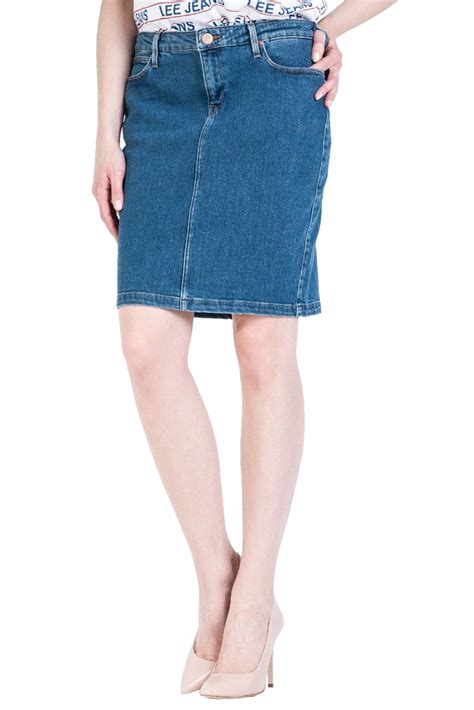 Джинсовая юбка Lee | PlanetJeans.ru