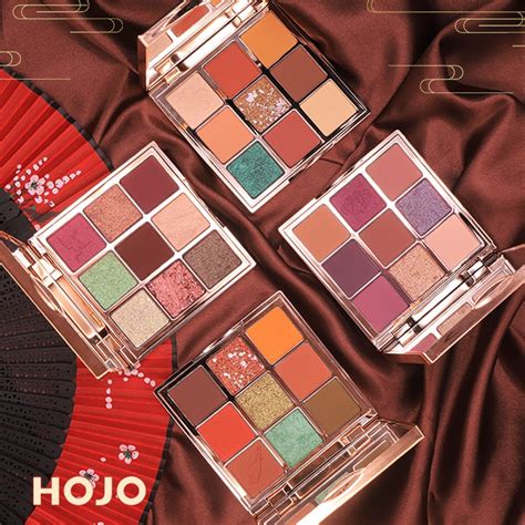 HOJO Shimmer Matte Eyeshadow Palette Nude Eye Shadow Pigmented Powder ...