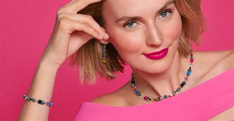 Coeur De Lion Elegance Crystals Jewellery Set Multicoloured