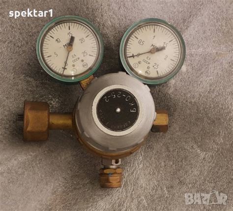 Руски редуцил вентил за газ с два манометъра ликвидация в Други машини ...