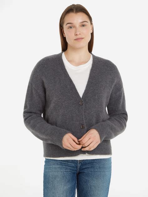 Кардиган женский Tommy Hilfiger WW0WW39916 XS Серый (8720645367482) – в ...