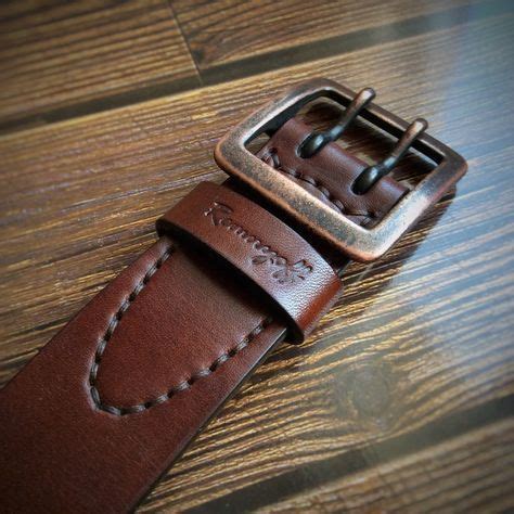 40 мм, Ремень из премиальной натуральной кожи English Bridle с японской ...