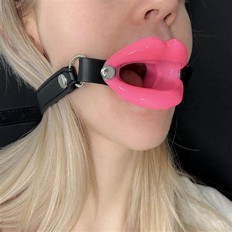 Silicone Open Mouth Gag Lips Bondage Oral O-Ring Restraints Fixation ...