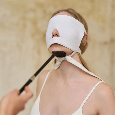 Strap on Harness Bondage Slave Neck Holder Openning Nose Blindfold Restraints Mask Sexy Game for ...