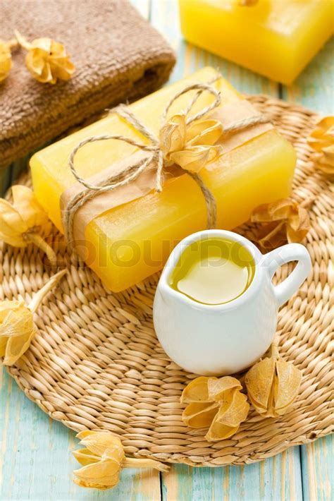 Soap and oil | Stock image | Colourbox