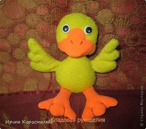 Утенок - мягкая игрушка | Шаблоны животных, Мягкие игрушки, Игрушки