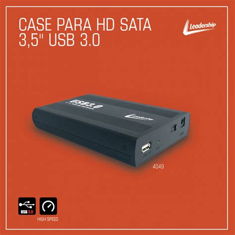 Case para HD SATA 3.5 USB 3.0