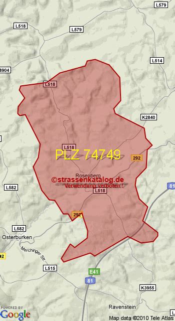 Postleitzahlgebiet 74749 - PLZ