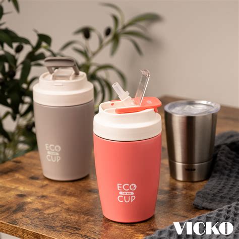 VICKO - Νέα ανοξείδωτα ποτήρια θερμός με καλαμάκι & διπλό...