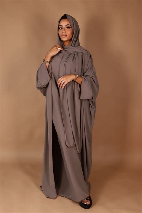 ABAYA SET 3 PIECES FATINE TAUPE