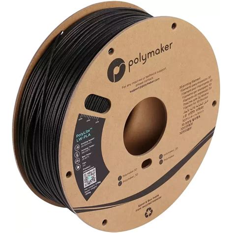 Пластик Polymaker-PolyLite PLA-LW черный (black) катушка нити 1.75 для ...