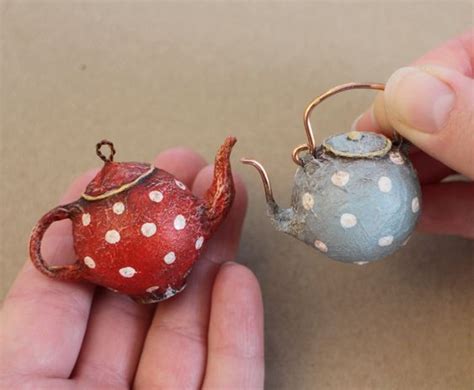 Миниатюрные чайнички DIY | Миниатюрные учебники, Миниатюрные игрушки ...