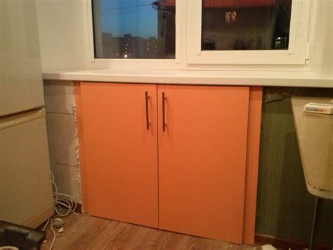 Холодильник под окном на кухне идеи интерьера (42 фото) - красивые ...