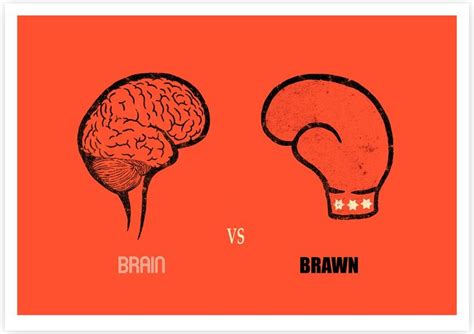 Brain vs Brawn | Illustration quotes, Creative illustration, Illustration