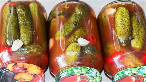 ОГУРЦЫ В ТОМАТНОМ СОКЕ на ЗИМУ 🥒 Заготовки из Огурцов без УКСУСА Ирина ...