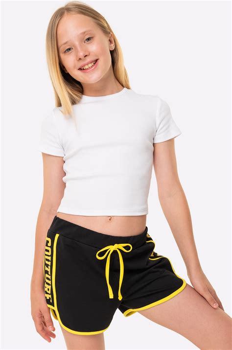 Шорты для девочки Bonito 6677308 черный купить оптом в HappyWear.ru