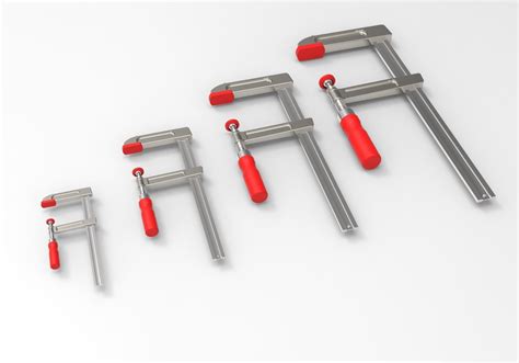 3D asset F Clamp Sizes | CGTrader