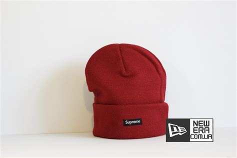Зимняя шапка beanie Supeme красная бини – New Era Украина