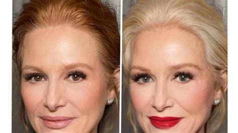 10 преображений: молодящий цвет волос и макияж для женщин 50-70 лет ...