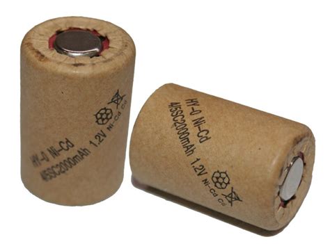 Аккумуляторные элементы 34х22 мм NI-CD 1,2в 2000mAh, банки для ремонта ...