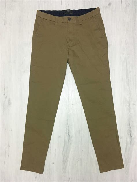Стрейчевые штаны чиносы Marks & Spencer хаки skinny fit: 150 грн ...