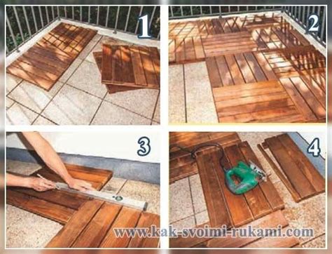 Укладка плитки из термодревесины своими руками | DIY - как сделать самому!