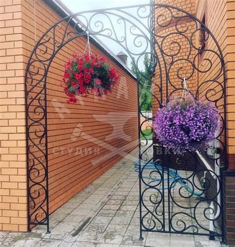 Ажурная кованая арка КА-119: купить в Москве, фото, цены