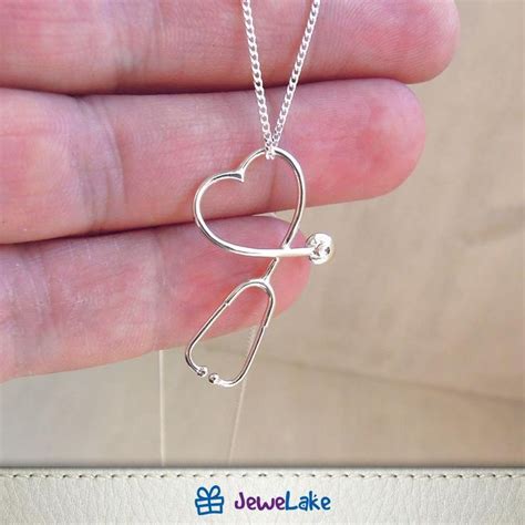 Medical Jewelry Doctor Gift Stethoscope Heart Necklace Nurse | Etsy ...