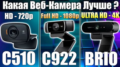 КАКАЯ ВЕБ КАМЕРА ЛУЧШЕ? Сравнение Logitech BRIO, Logitech C922 и ...