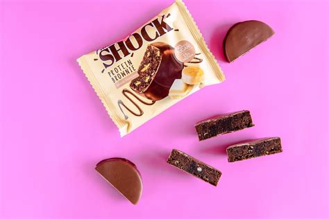 Протеиновое печенье Брауни FitnesShock Банан, пирожные, без сахара, 10 ...