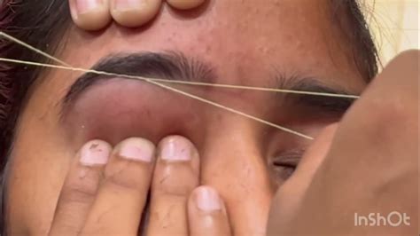 Eyebrow threading eyebrow shape eyebrow threading tutorial eyebrow shape 💕💕💕 - YouTube