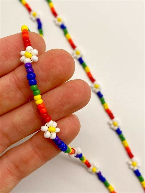 Чокер из бисера с ромашками🌼 Цена : 350₽ Доставка по всей России 🌸От ...