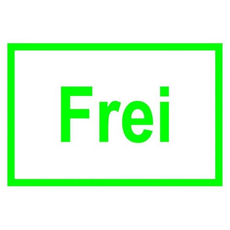 Hinweisschild "Frei" 20x30cm/30x45cm