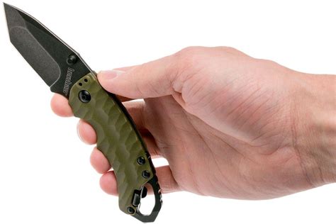 Kershaw Shuffle II 8750TOLBW Tanto, Olive Green | Advantageously ...