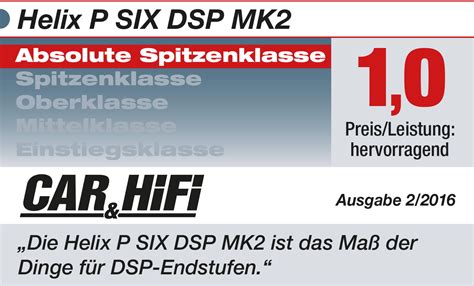 HELIX P SIX DSP MK2 | 6-Channel Amplifier | 6x120 Watt | Audiotec Fischer