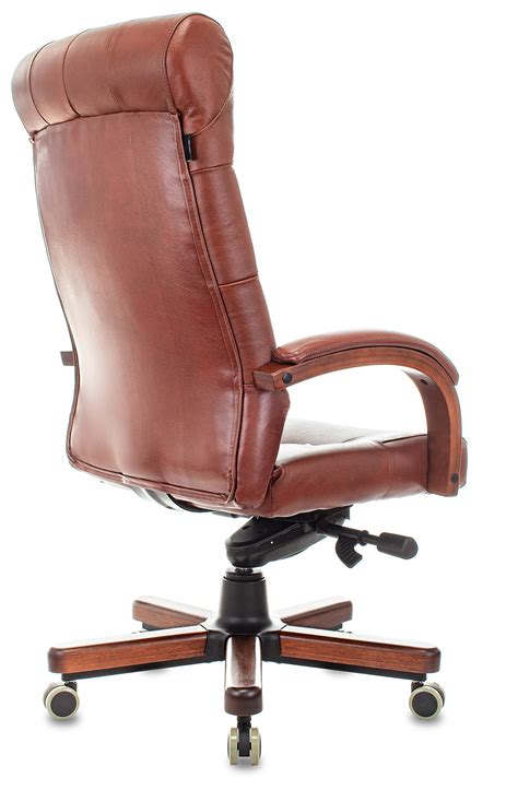 Кресло руководителя Бюрократ T-9928WALNUT светло-коричневый Leather ...