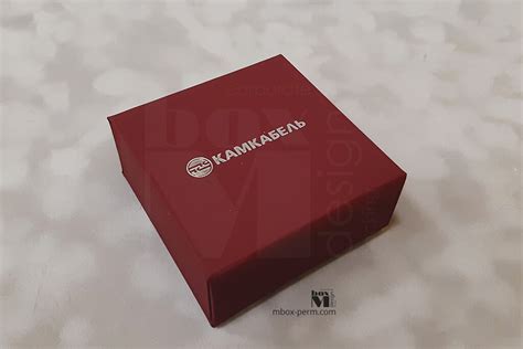 Кашированная коробка с магнитным клапаном для запонок | M-BOX