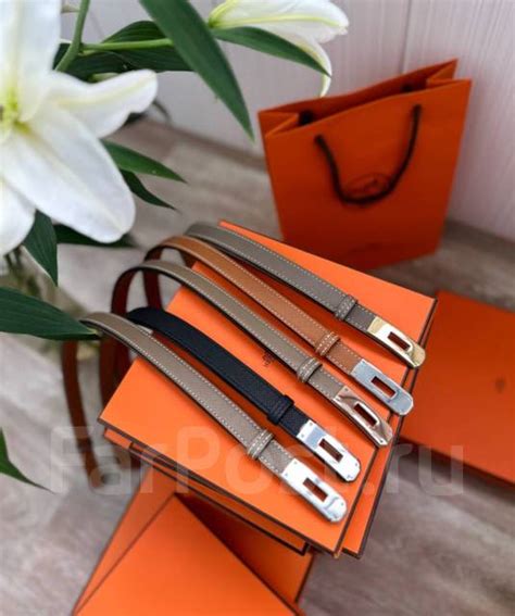 Ремень женский Hermes Kelly тонкий ! Разные. Премиум во Владивостоке