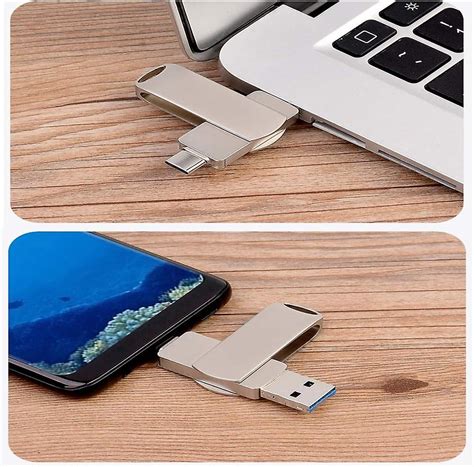 Usb Type C Flash Drive, Usb3.0 Two-in-one U Flash Drive (usb+type C ...