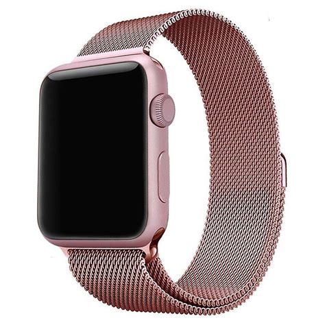 Купить 42/44мм Миланский сетчатый браслет для Apple Watch (Розовое ...