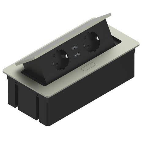 Встраиваемая выдвижная горизонтальная розетка в столешницу 2 euro+2 USB ...