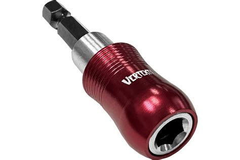 Адаптер для бит 8 шт, 1/4", с держателем и двойным магнитом vertextools ...