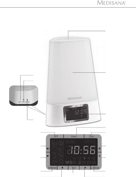 Handleiding Medisana 45105 - WL 450 WAKE-UP LIGHT (pagina 3 van 70 ...