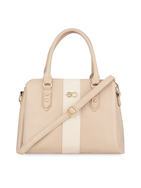 Buy E2O Colourblocked PU Structured Handheld Bag - Handbags for Women ...