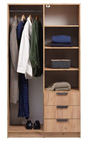 Wardrobe JENSLEV 96x176 oak | JYSK