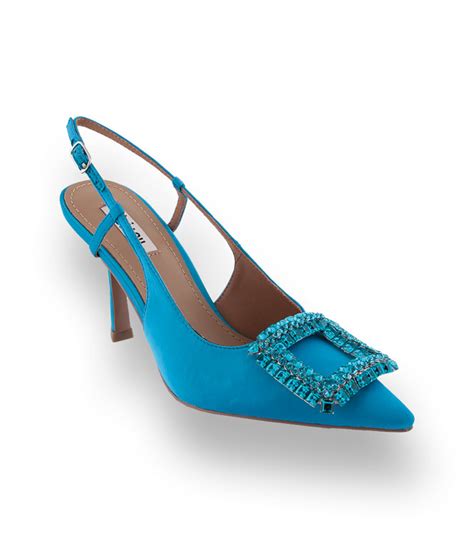 Bibi Lou Sling in türkis Satin | Schuhwahnsinn.de