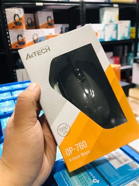 A4Tech OP-760 Optical Wired USB Mouse Black, Computers & Tech, Parts ...