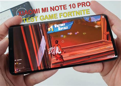 تست بازی فورتنایت (Fortnite) در گوشی می نوت 10 لایت شیائومی