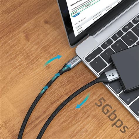 Superspeed 5Gbps USB 3.0 A To USB C Charge Cable 3m - Quantum Tech