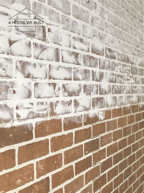 How to DIY a Faux Brick Wall with a German Schmear | Diy faux brick ...